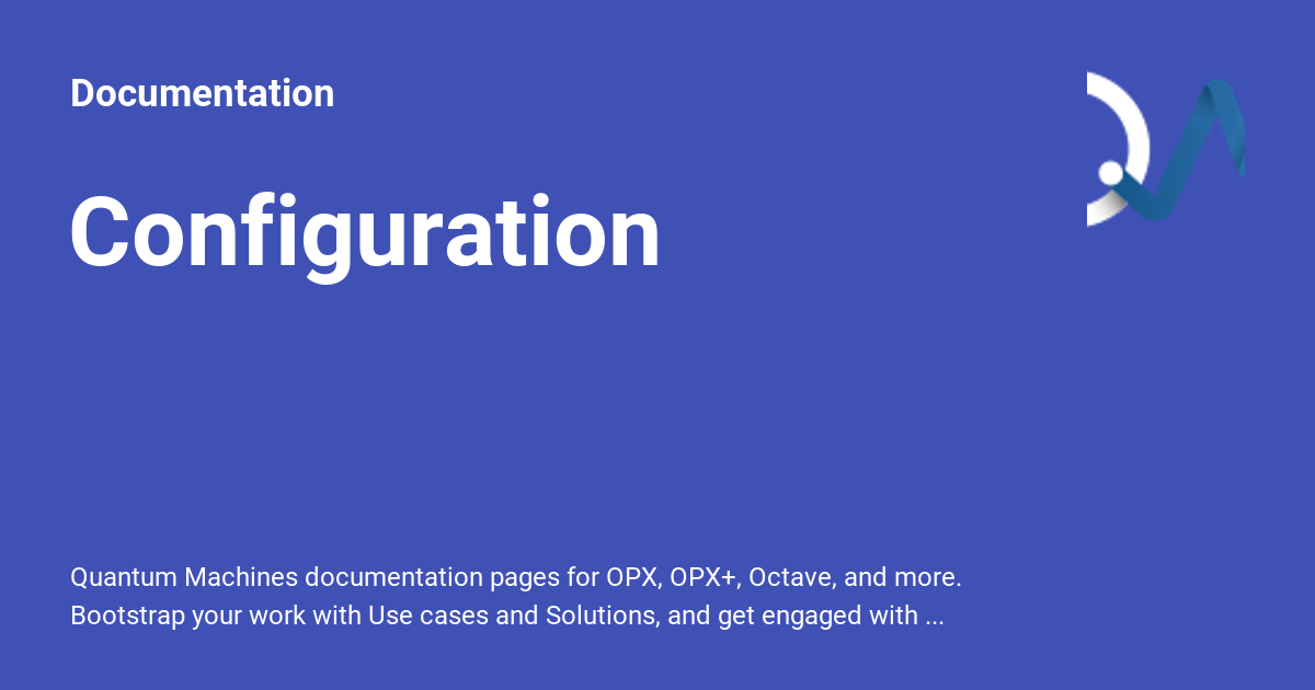 Configuration - Documentation