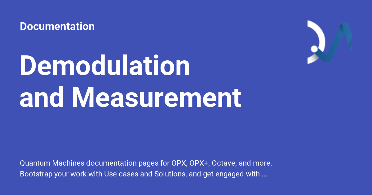Demodulation and Measurement - Documentation