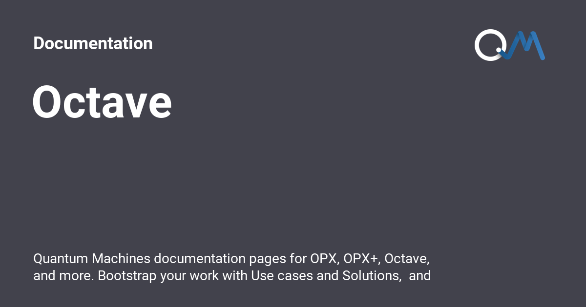 Octave - Documentation