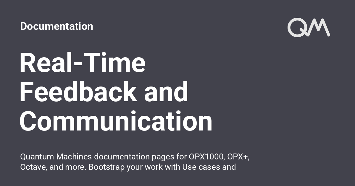 Real-Time Feedback and Communication - Documentation