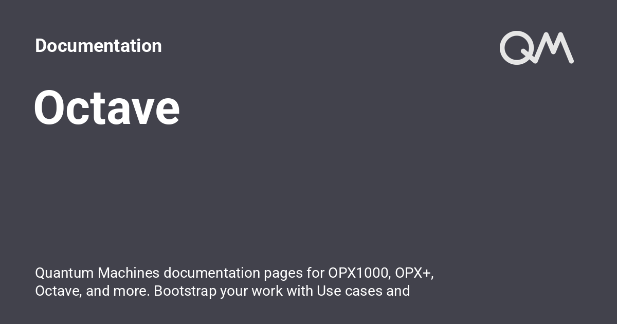 Octave - Documentation
