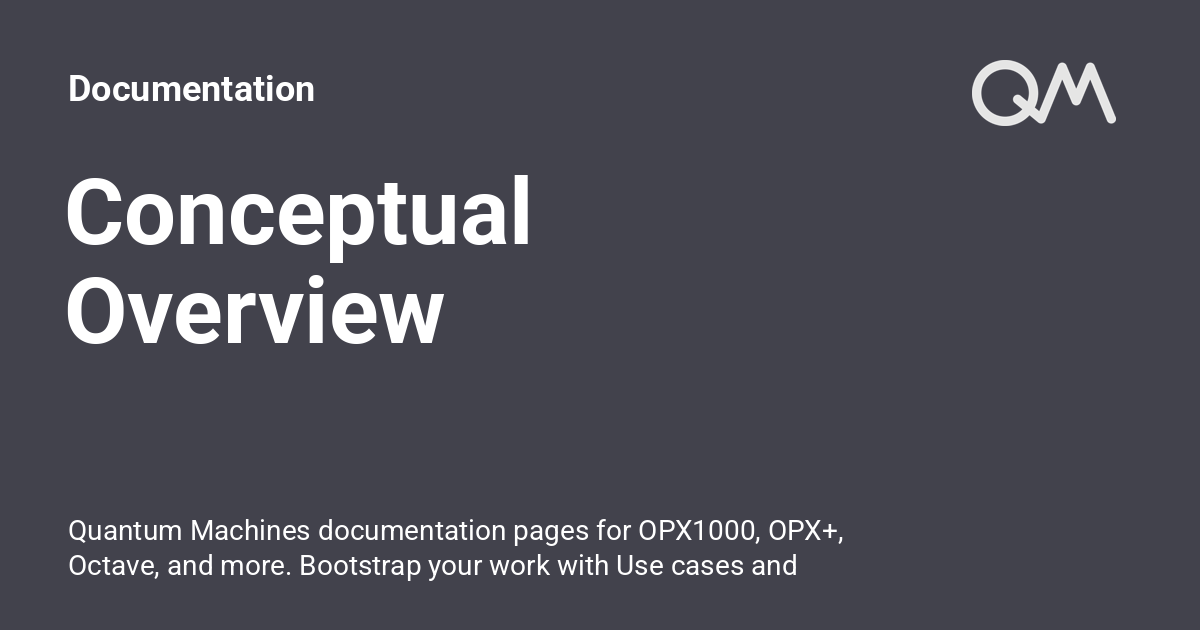 Conceptual Overview - Documentation