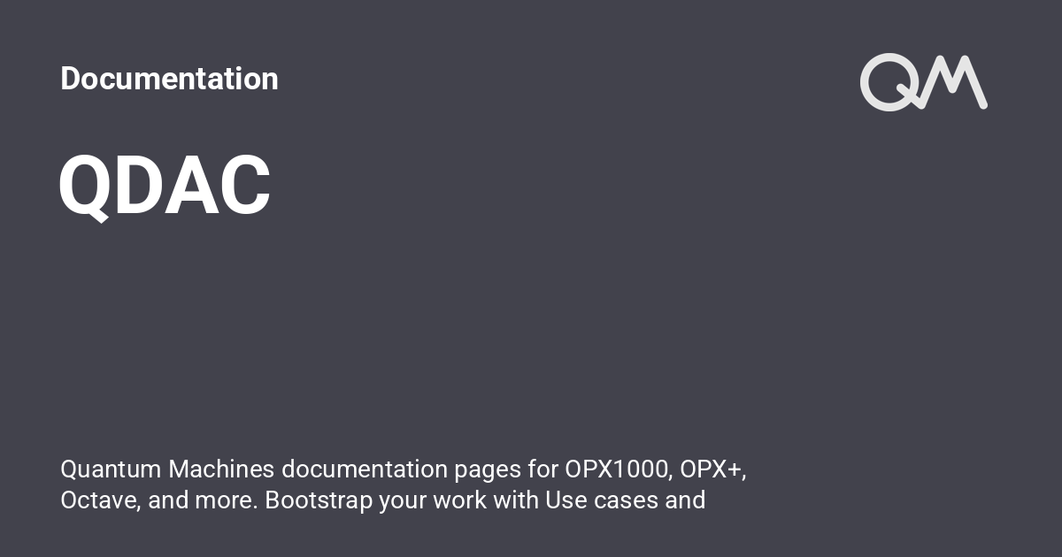 QDAC - Documentation