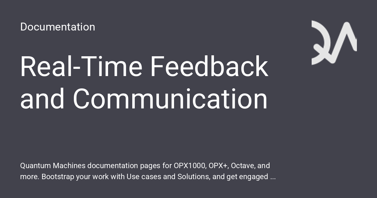 Real-Time Feedback and Communication - Documentation