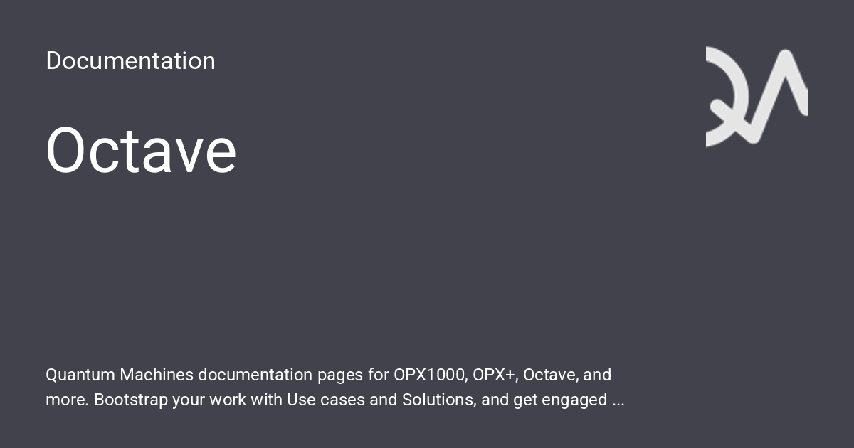 Octave - Documentation