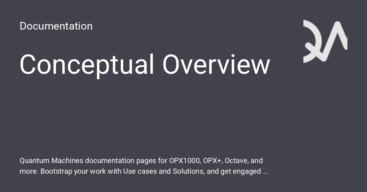 Conceptual Overview - Documentation